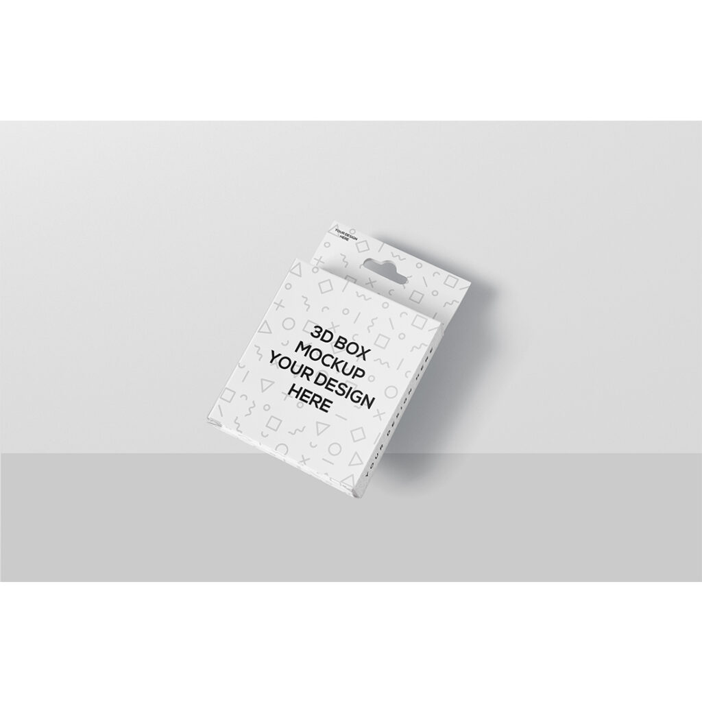 Slim Square Box With Hanger Mockup - MasterBundles