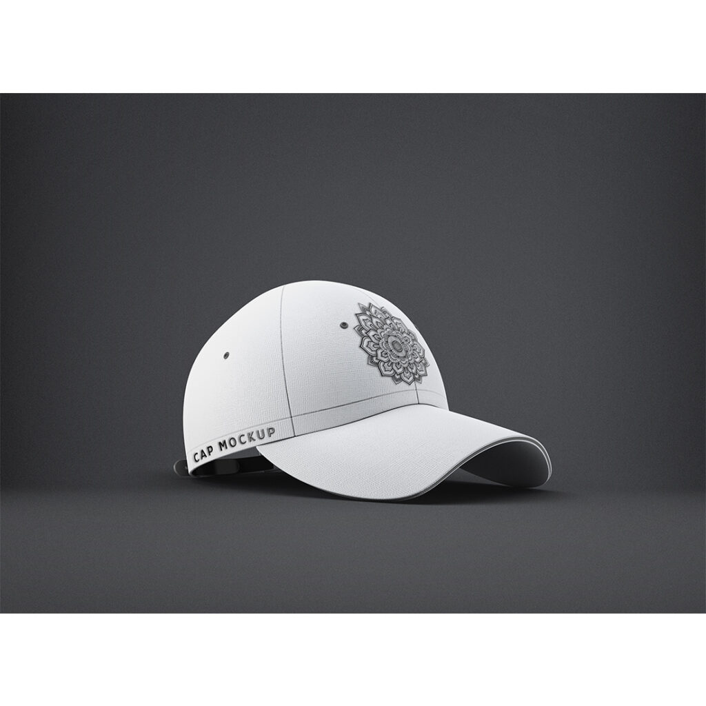 Snapback Baseball Cap Mockup - MasterBundles