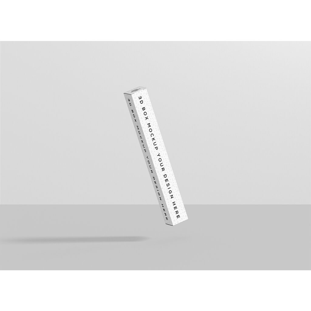 Slim High Rectangle packaging Box Mockup - MasterBundles