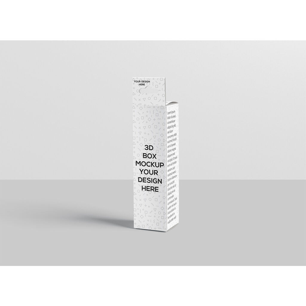 Small Rectangle Box with Hanger Mockup - MasterBundles