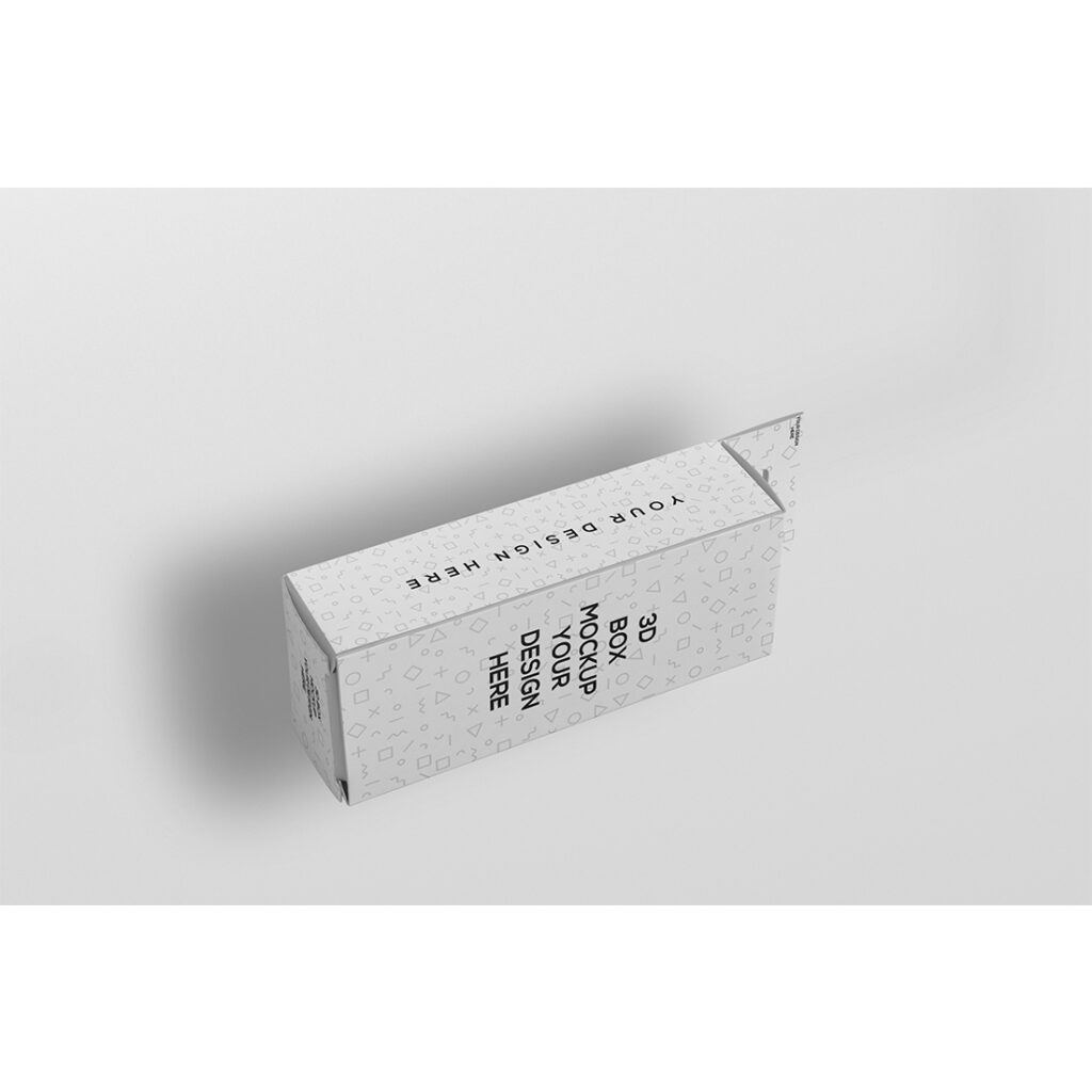 Medium Size Rectangle Box With Hanger Mockup - MasterBundles