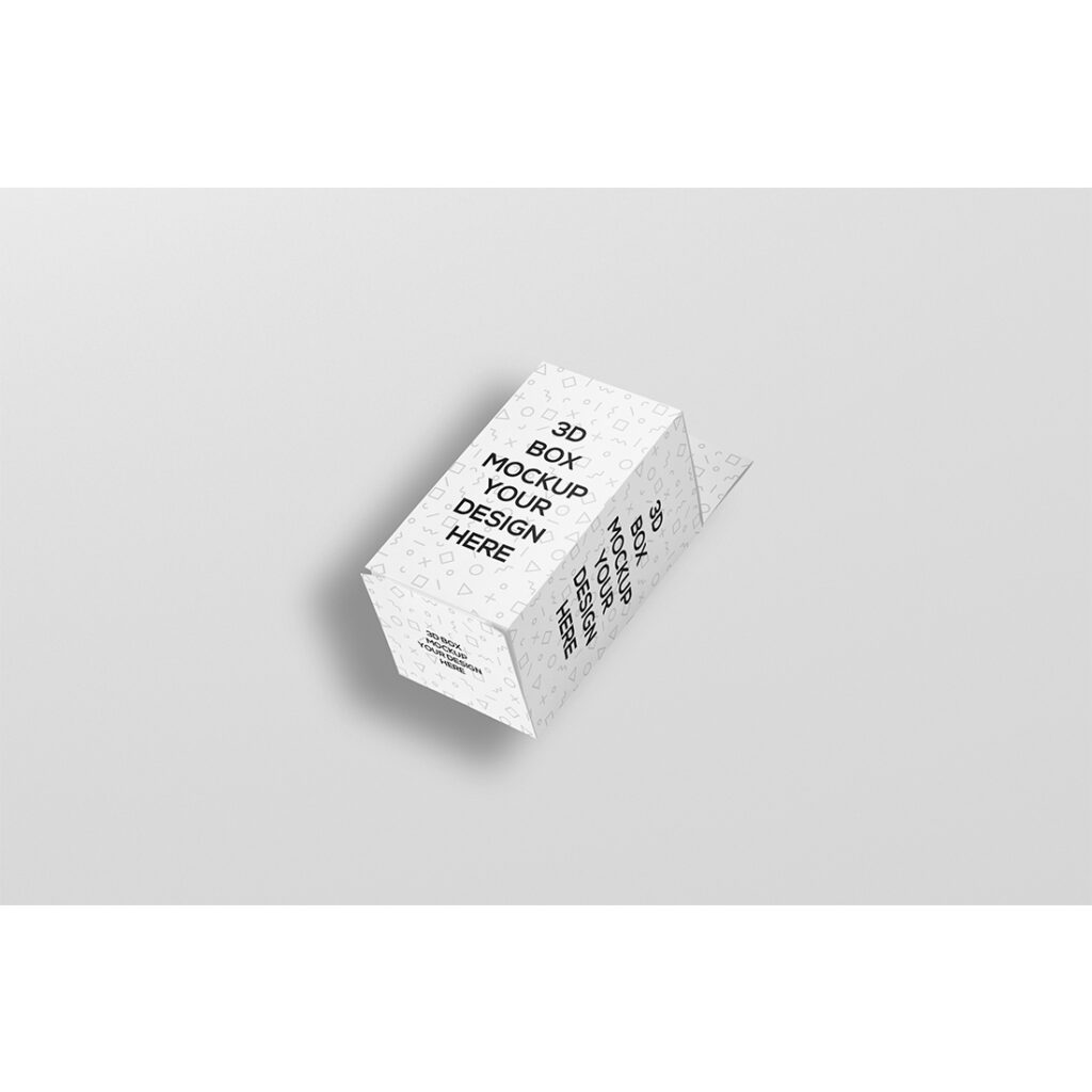 Short Size Rectangle Box With Hanger Mockup - MasterBundles