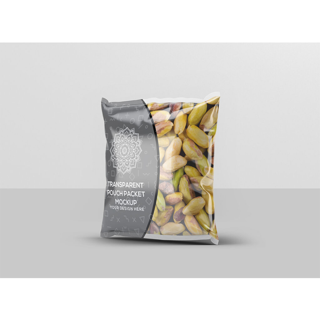 Transparent Pouch Packet Mockup - MasterBundles