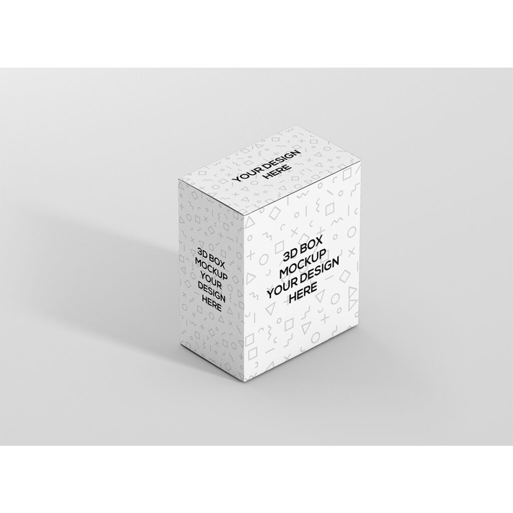 High Rectangle Big Size Box Mockup - MasterBundles