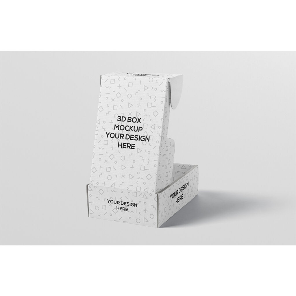 Rectangular Packaging Box Mockup - MasterBundles