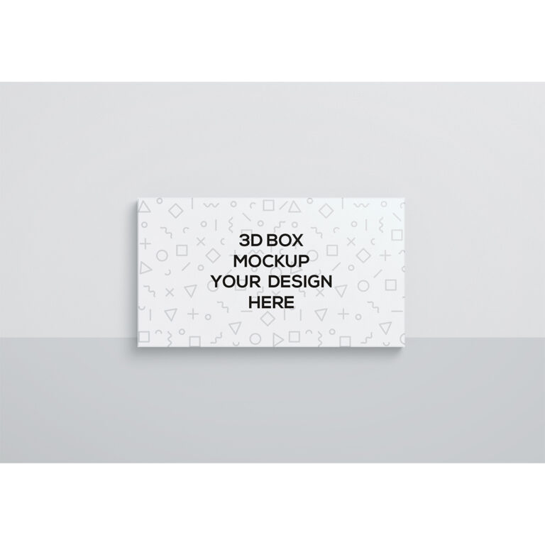 Flat Slim Rectangle Box Mockup - MasterBundles