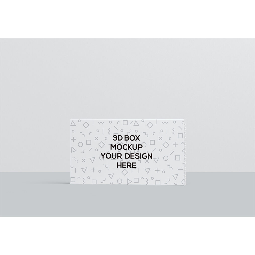 Flat Slim Rectangle Box Mockup - MasterBundles