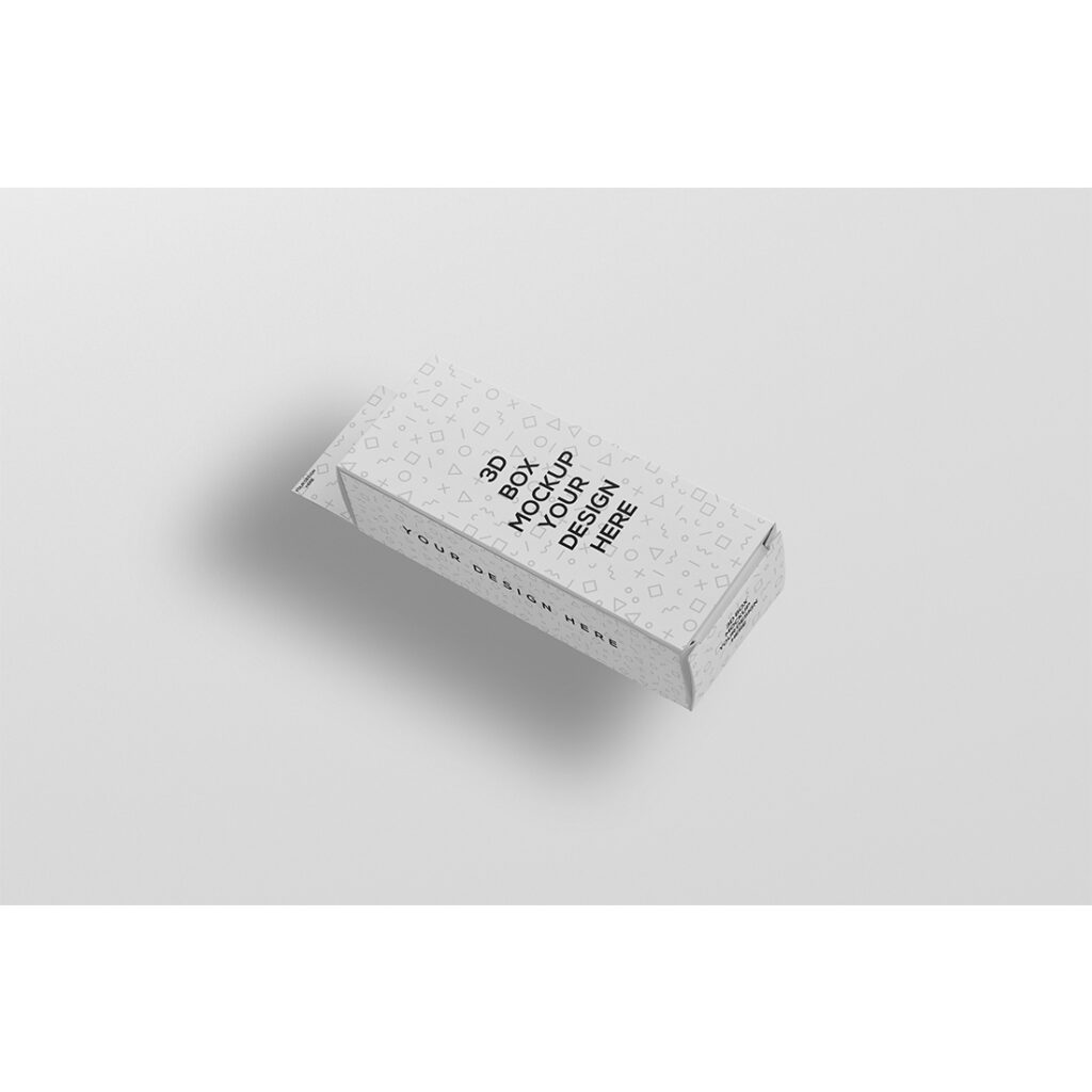 Medium Size Rectangle Box With Hanger Mockup - MasterBundles