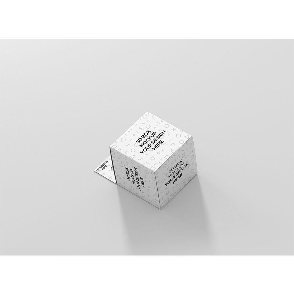 Mini Square Box With Hanger Mockup - MasterBundles
