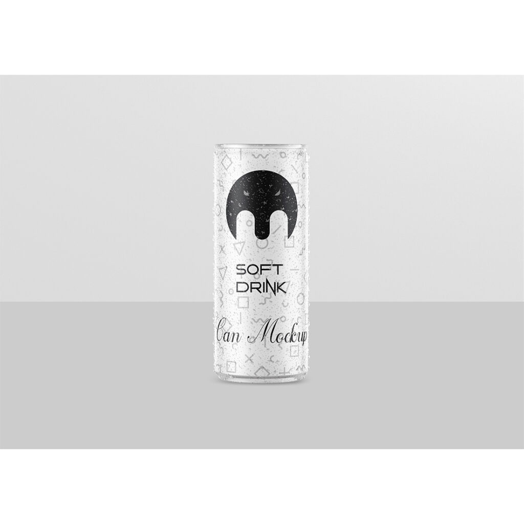 Realistic Aluminum Can Mockup - MasterBundles