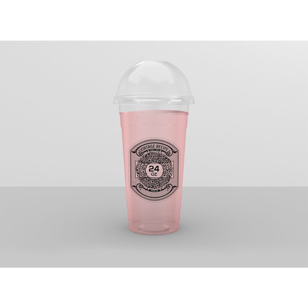 Clear Cold Drink Cup Packaging Mockup - 9 to 24 Oz - MasterBundles