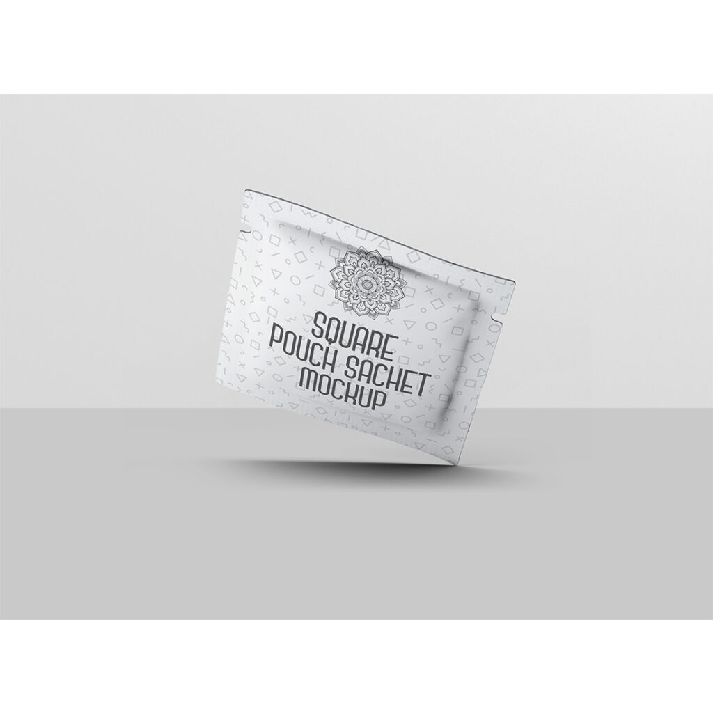 Square Pouch Sachet Mockup - MasterBundles