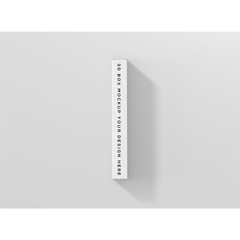 Slim High Rectangle packaging Box Mockup - MasterBundles
