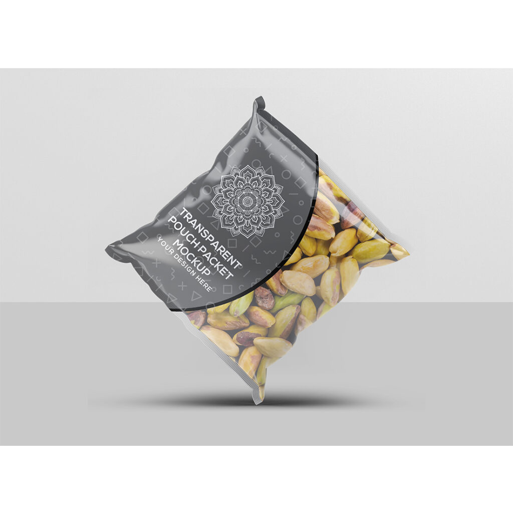Transparent Pouch Packet Mockup - MasterBundles