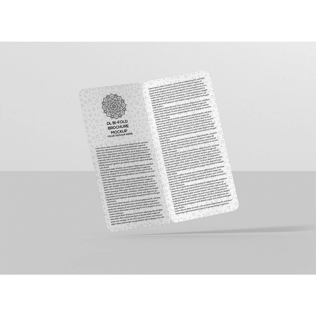 DL Bi- Fold Brochure Mockup - MasterBundles