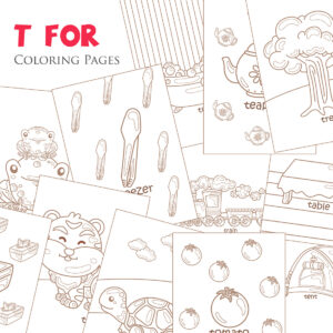 Alphabet T For Vocabulary School Letter Reading Writing Font Study ...