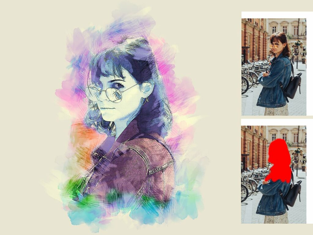 Mixed Media Art Photoshop Action - MasterBundles