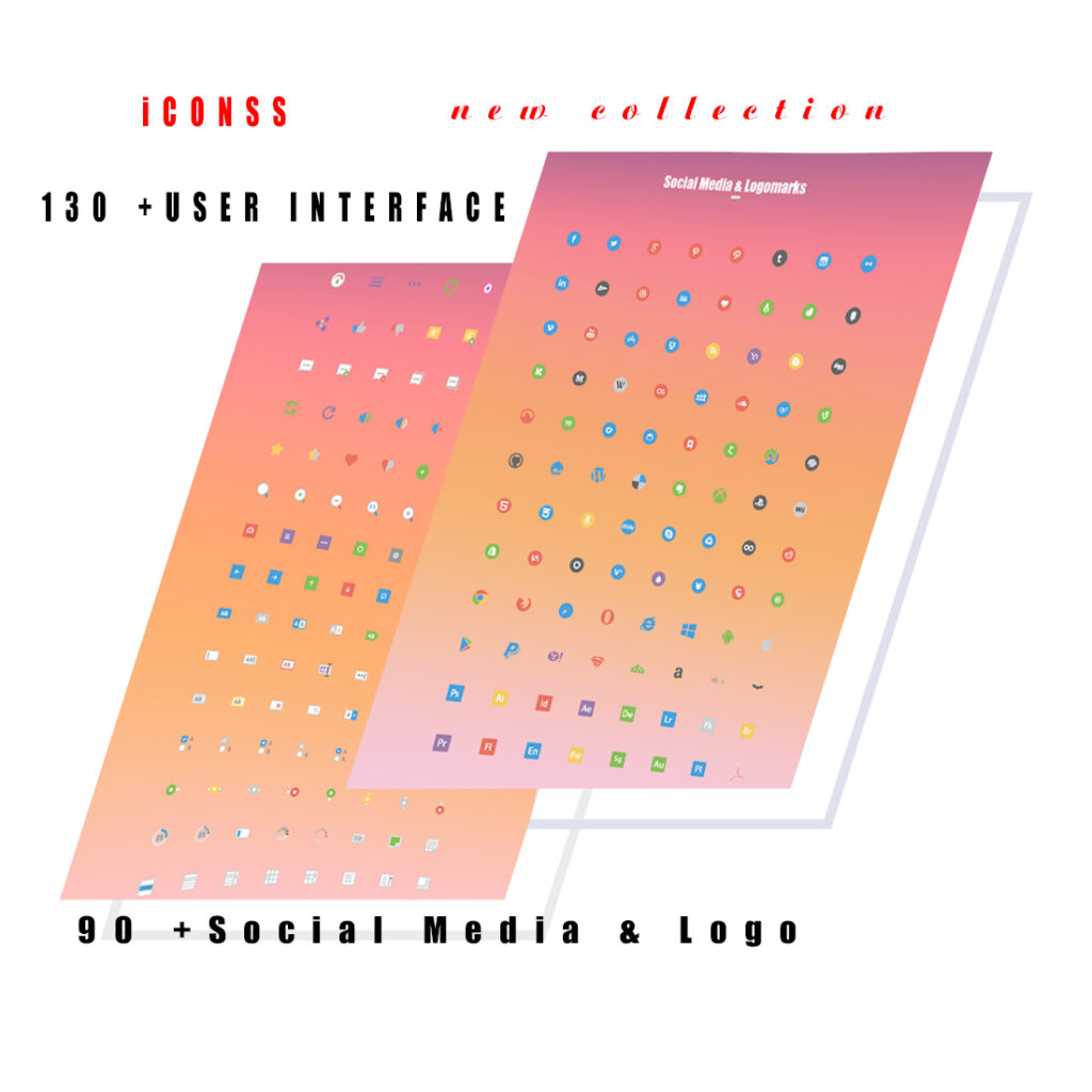 220 + Social Media User Interface i cons & logos Bundle - MasterBundles