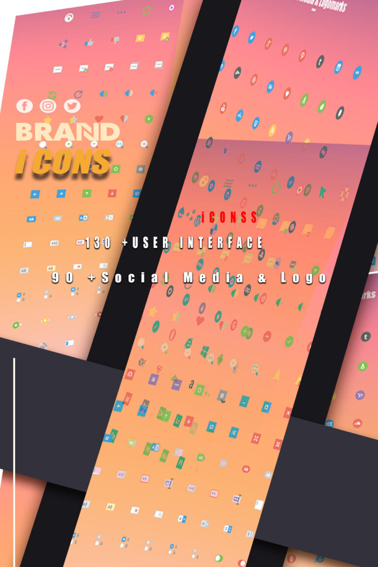 220 + Social Media User Interface i cons & logos Bundle - MasterBundles