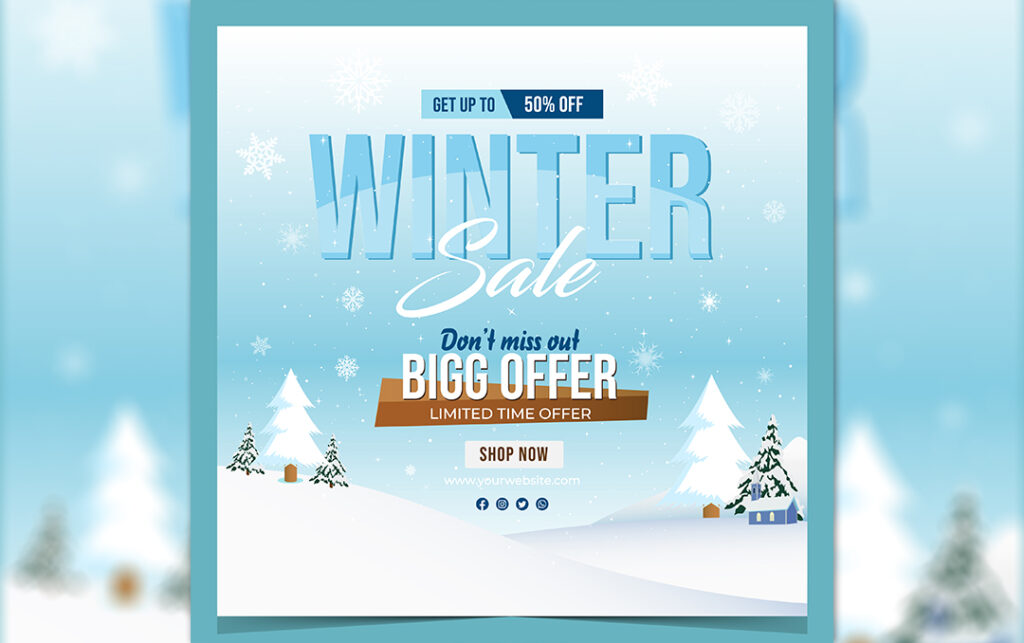 set of winter sale collection template - MasterBundles