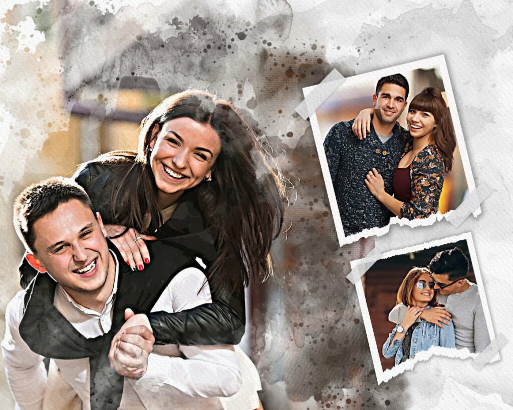 Family Watercolor Painting Effect - MasterBundles