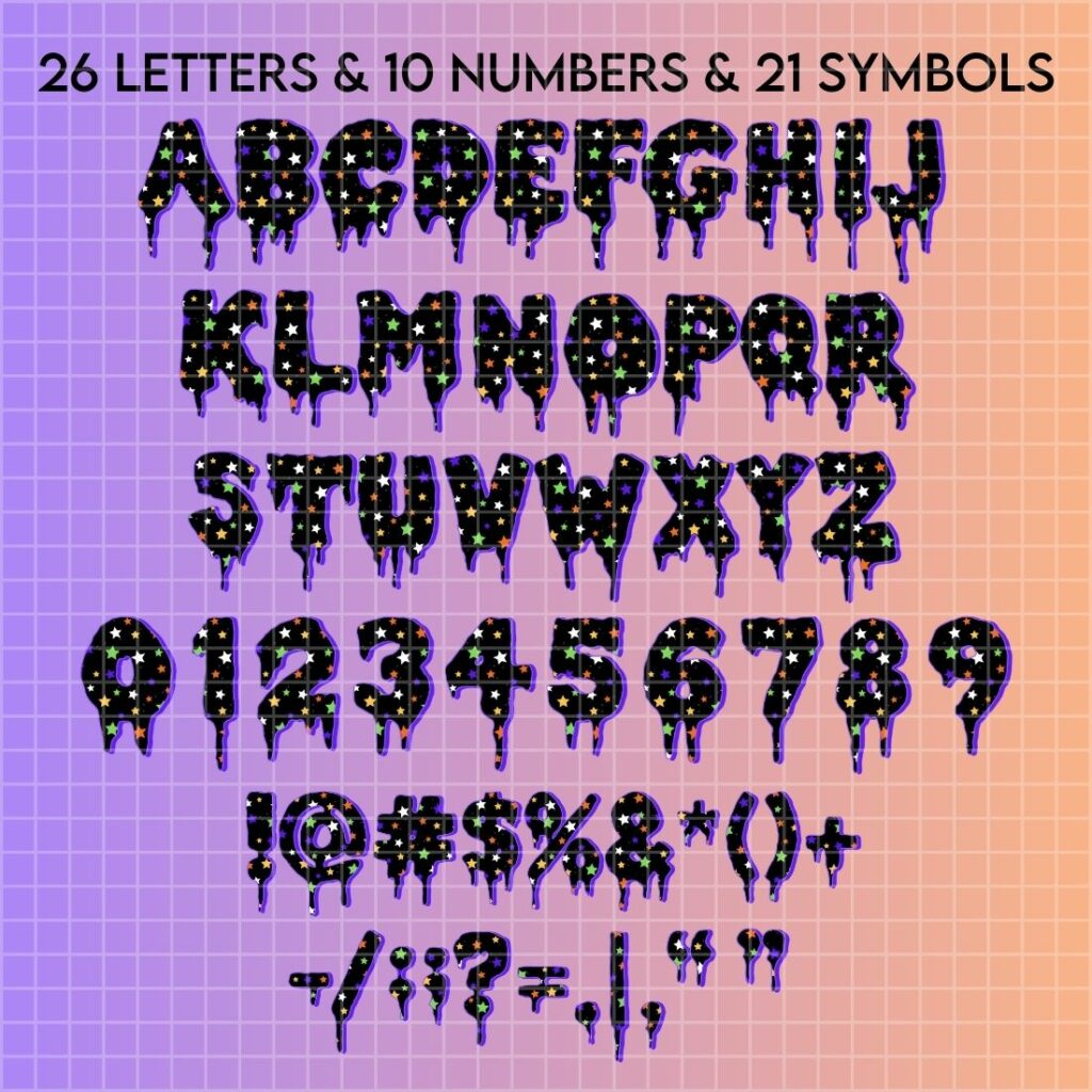 Halloween Alphabets 248 PNG Transparent Background - MasterBundles