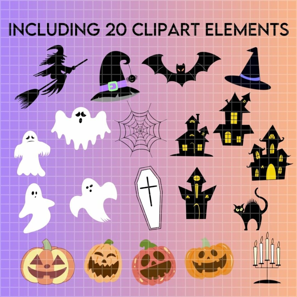 Halloween Alphabets 248 PNG Transparent Background - MasterBundles