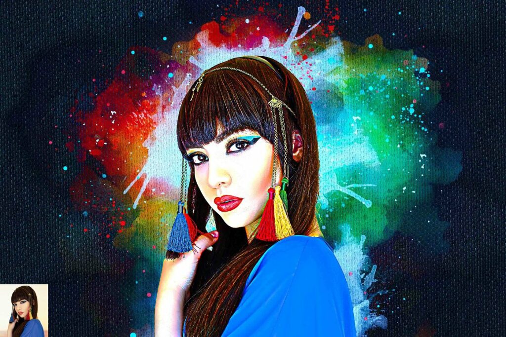 Modern Oil Painting Photoshop effect - MasterBundles