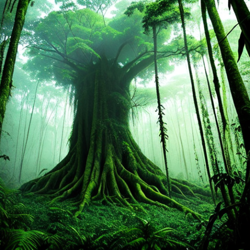 4 Beautiful Haunted Trees | Arts | Amazon Forest - MasterBundles