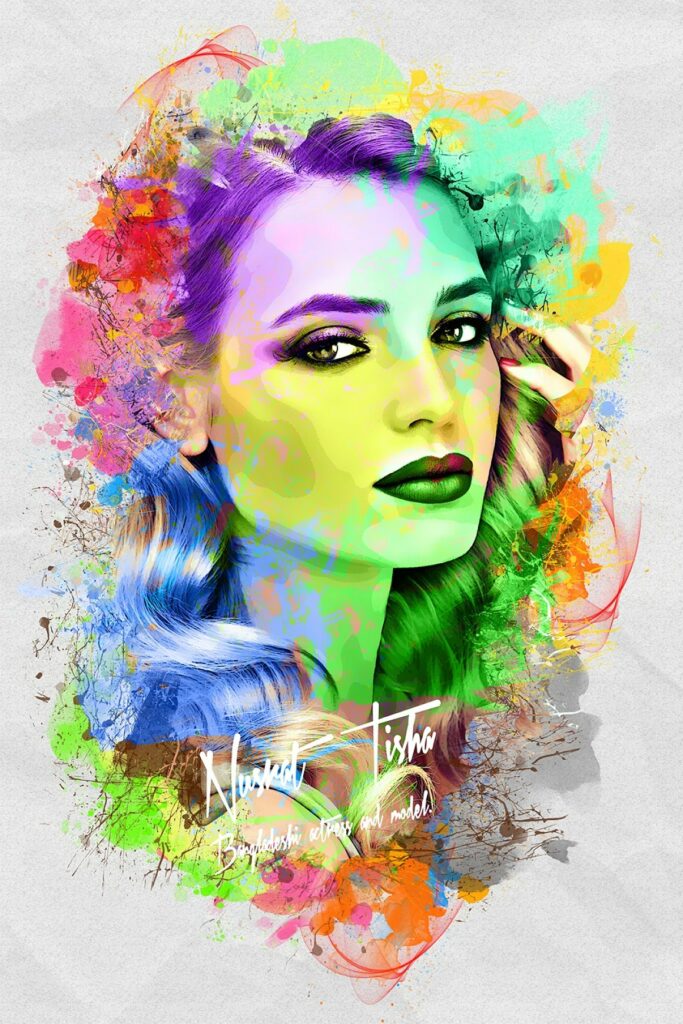 Art Stick Photo Template Design - MasterBundles