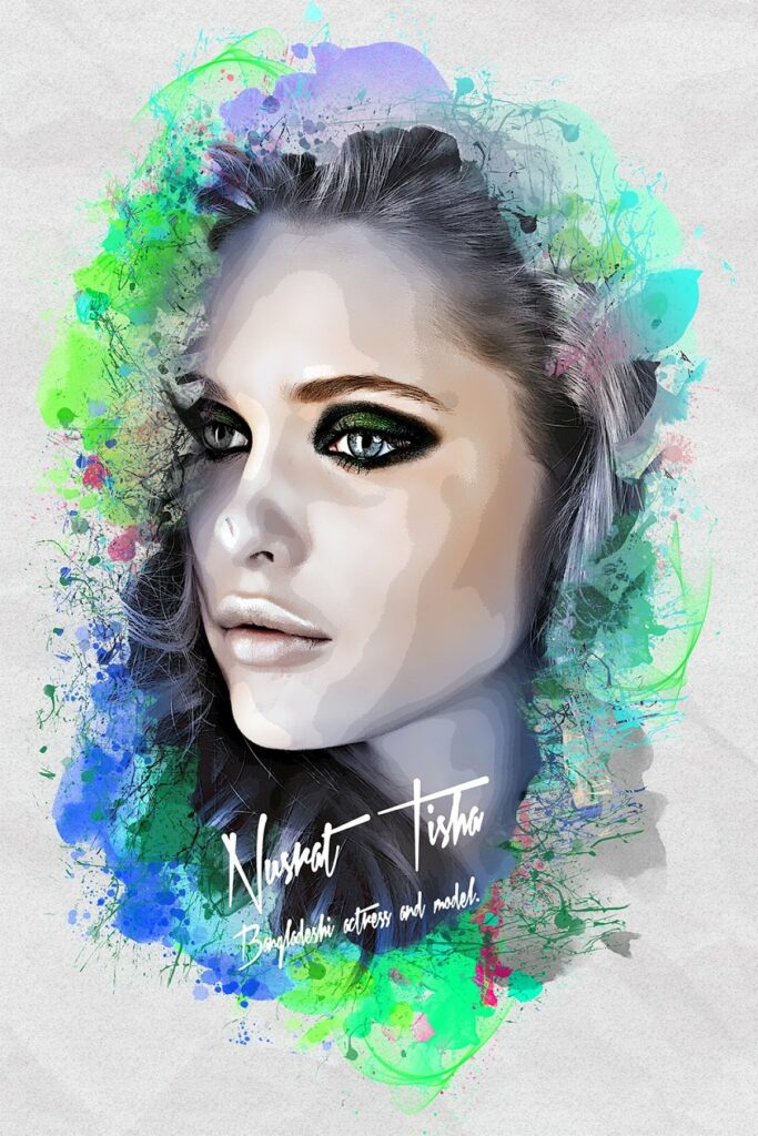 Art Stick Photo Template Design - MasterBundles