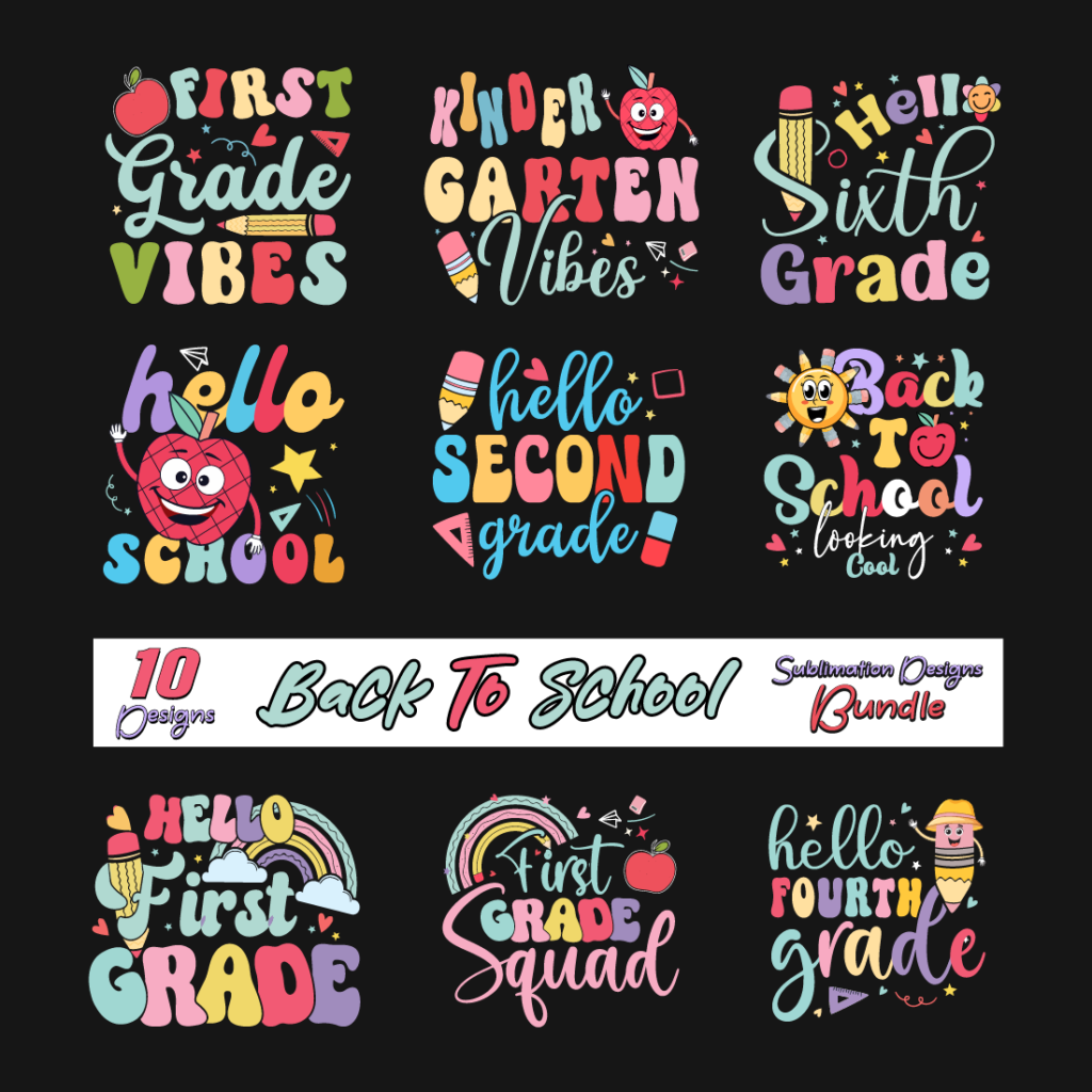 Back to School Sublimation Bundle 2 - MasterBundles