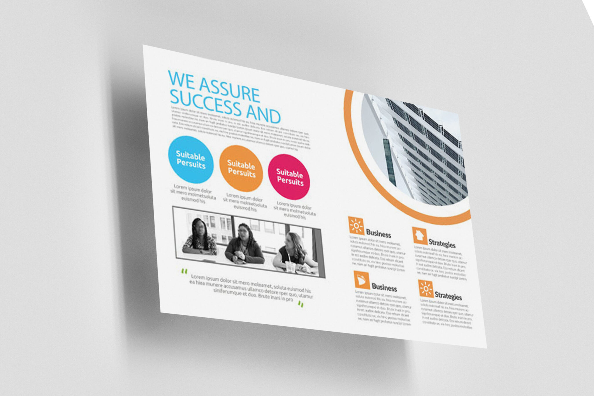 8 Print Design Business Portfolio Brochure Templates - MasterBundles