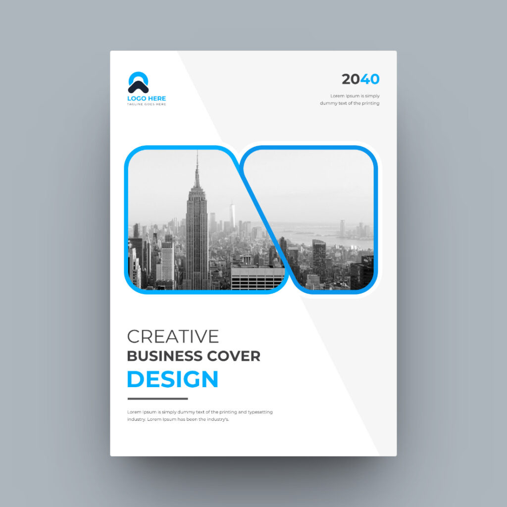 Simple cover or brochure cover page template design - MasterBundles