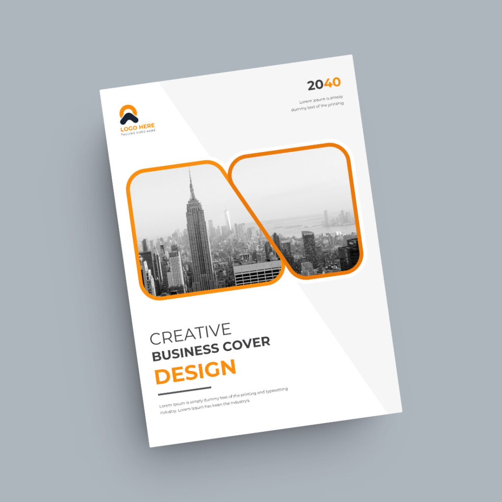 Simple cover or brochure cover page template design - MasterBundles