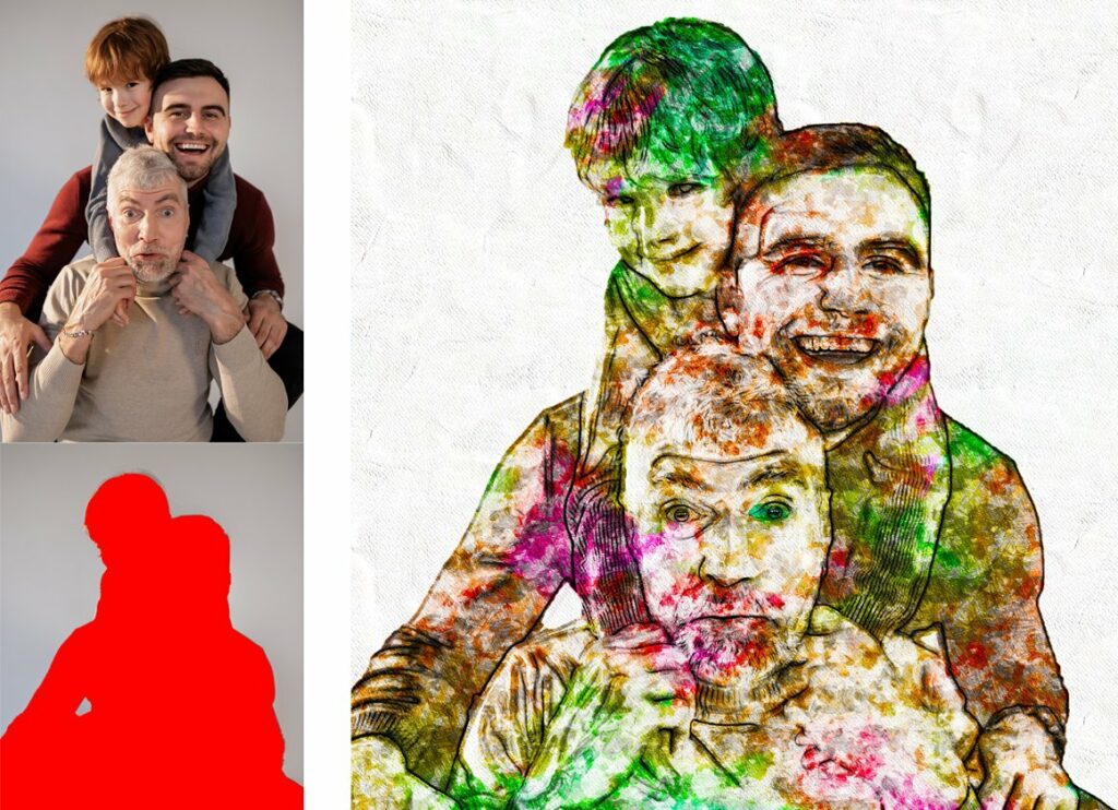 Canvas Photoshop Action - MasterBundles