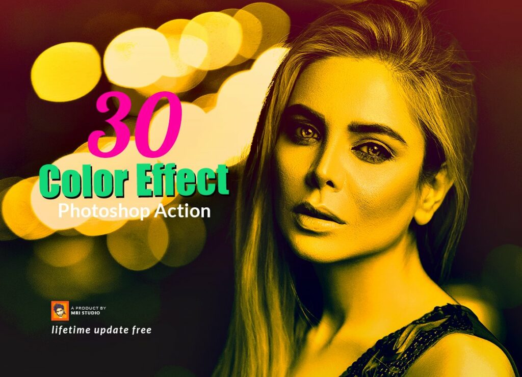 Color Effect Photoshop Action - MasterBundles