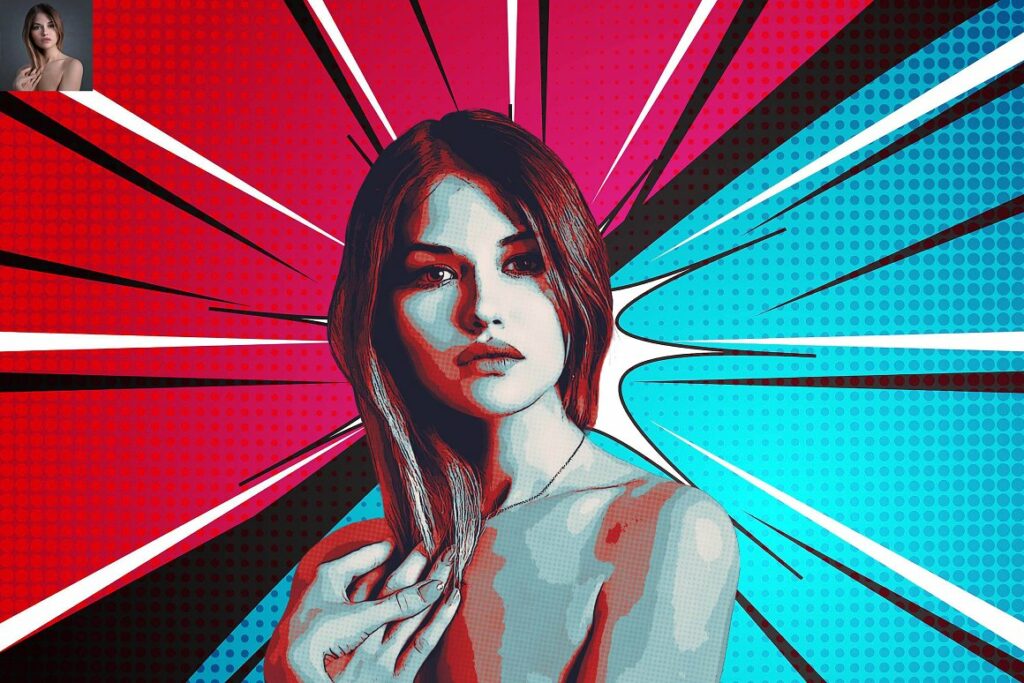 Editable Comic Art Photo Effect - MasterBundles