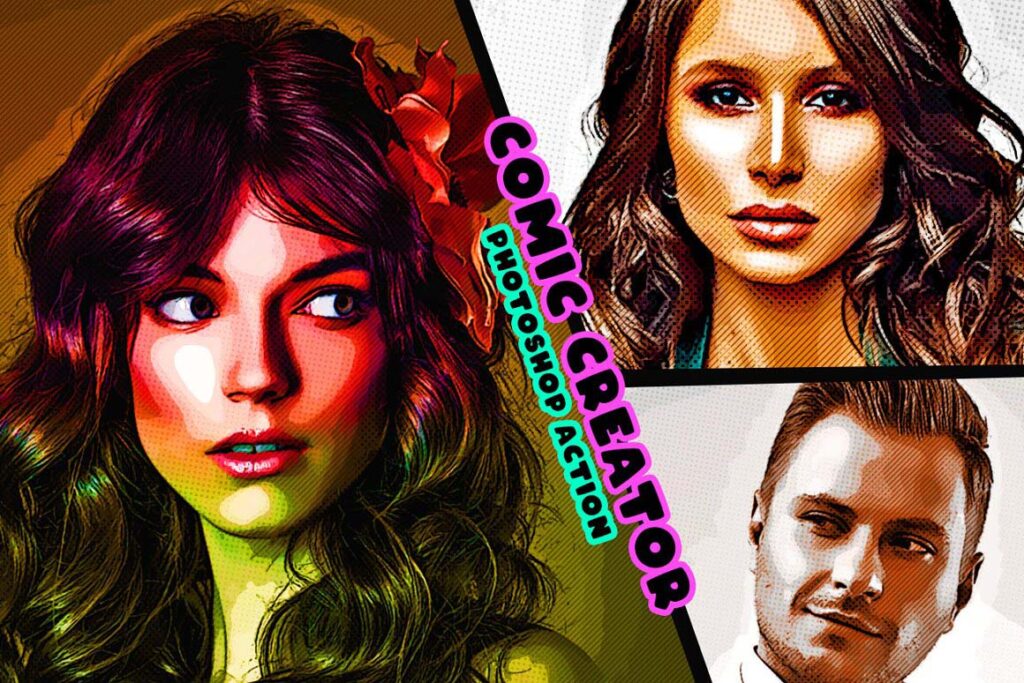 Comic Creator Photoshop Action - MasterBundles