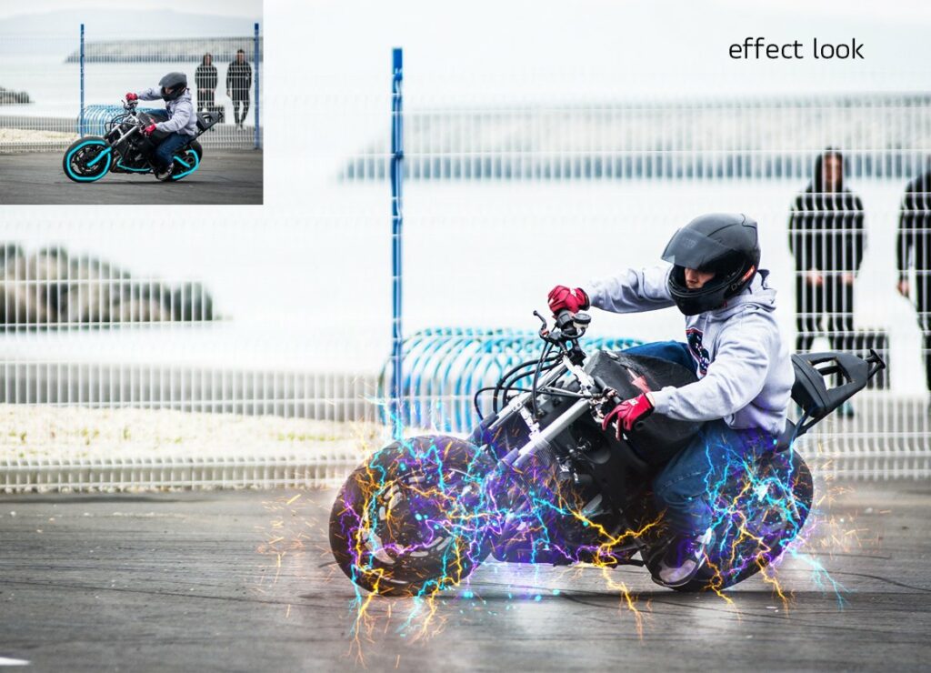 Electric Energy Photoshop Action - MasterBundles