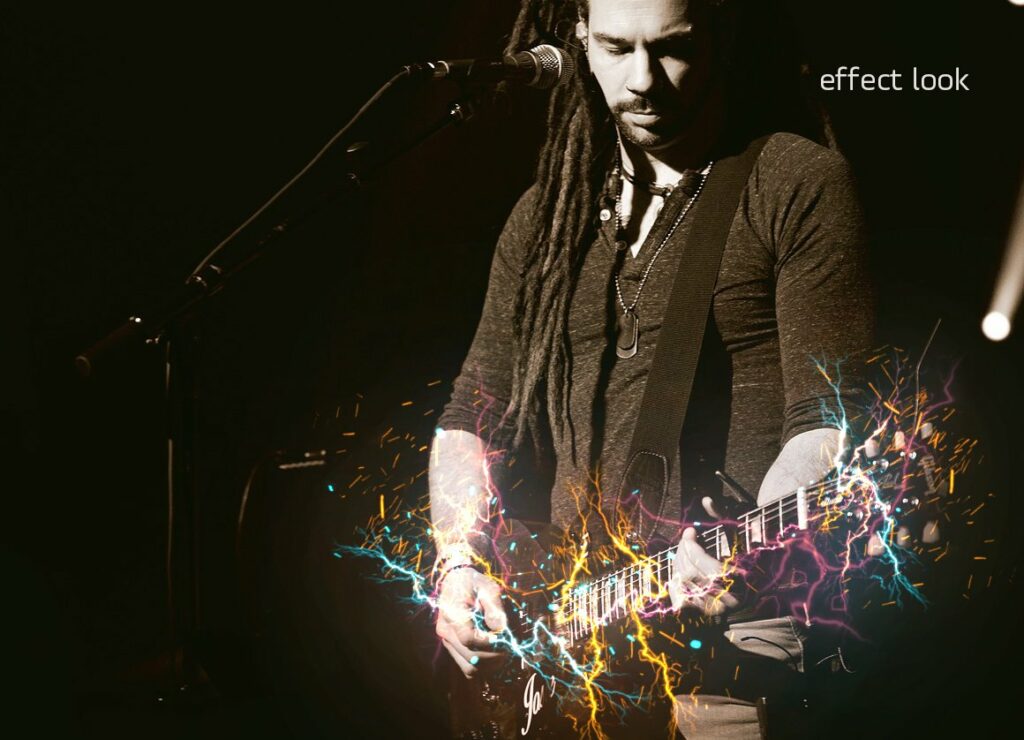 Electric Energy Photoshop Action - MasterBundles