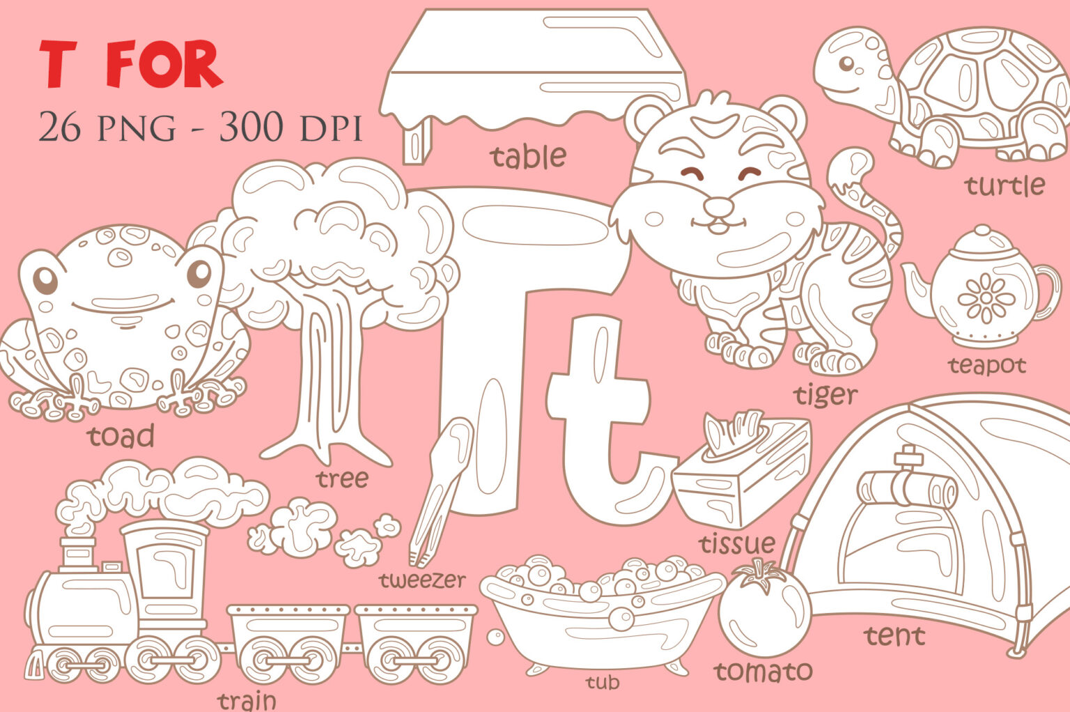 Alphabet T For Vocabulary School Letter Reading Writing Font Study ...