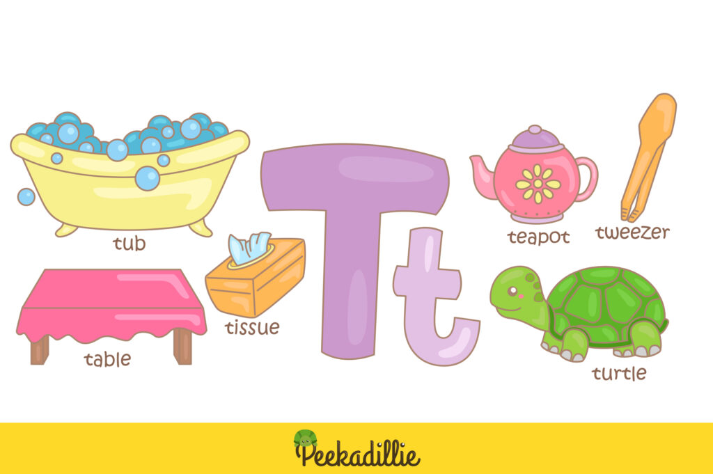 Alphabet T For Vocabulary School Letter Reading Writing Font Study ...