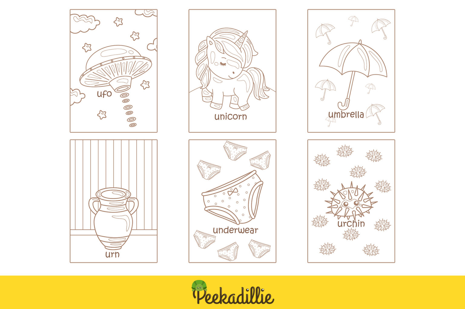 Alphabet U For Vocabulary School Letter Reading Writing Font Study ...