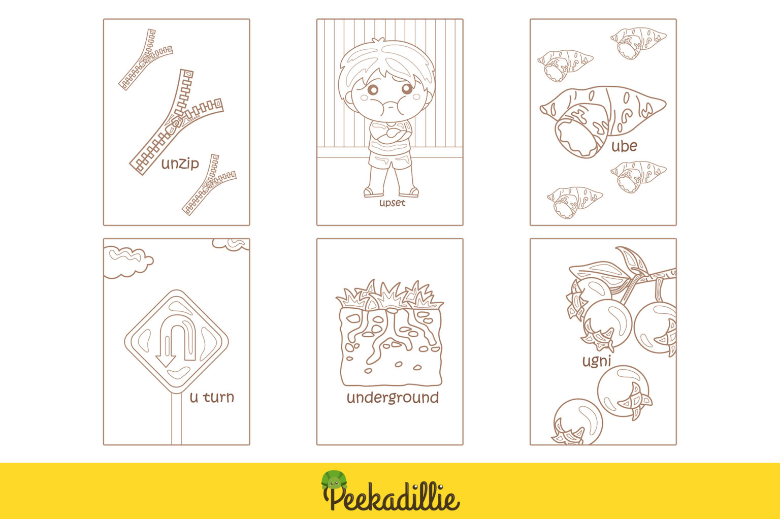 Alphabet U For Vocabulary School Letter Reading Writing Font Study ...