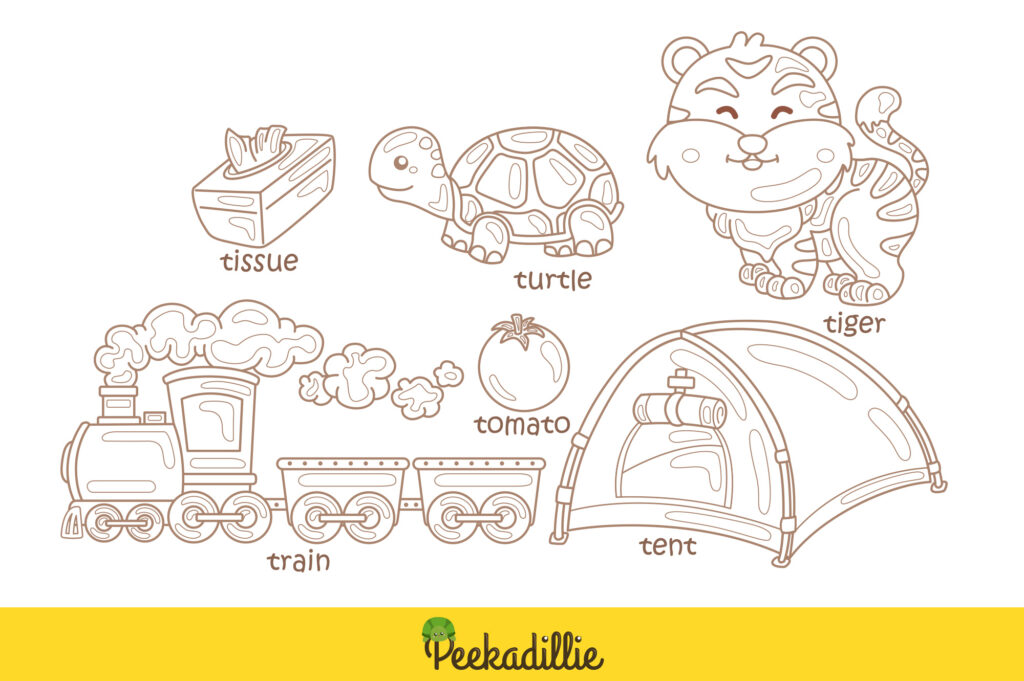 Alphabet T For Vocabulary School Letter Reading Writing Font Study ...