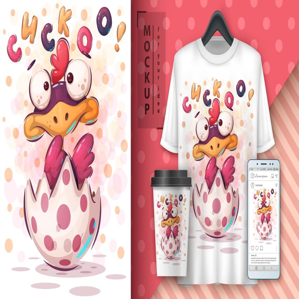 Cuckoo bird poster merchandising - MasterBundles