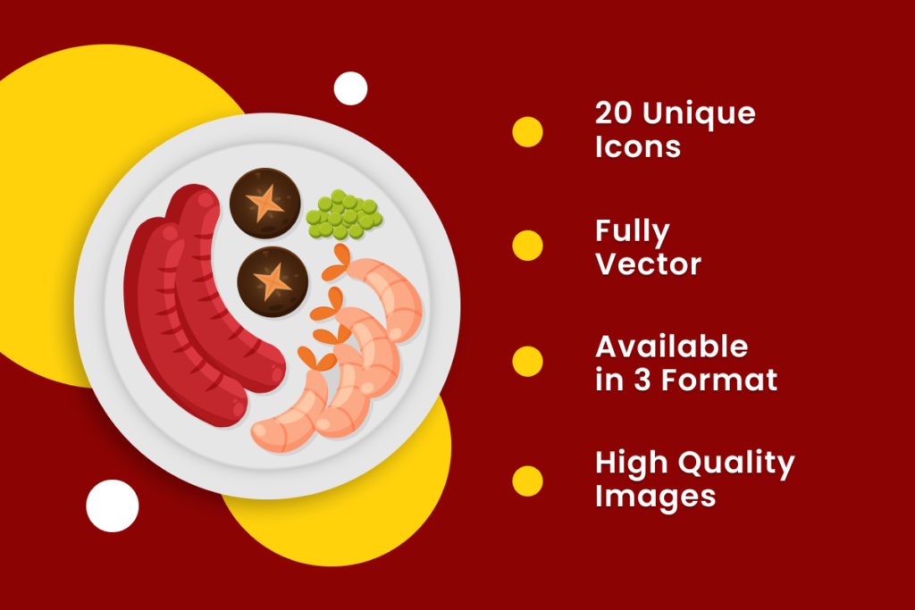 Barbecue 2D Icon Illustration Set - MasterBundles