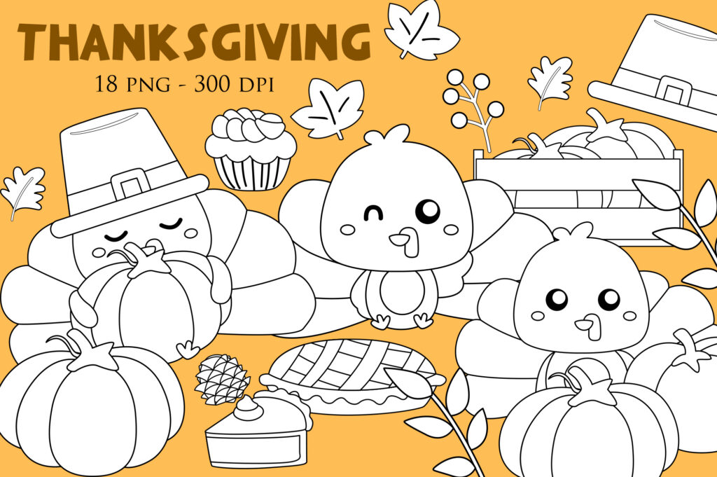 Thanksgiving Turkey Bird Garden Party Decoration Animal and Food Pie ...