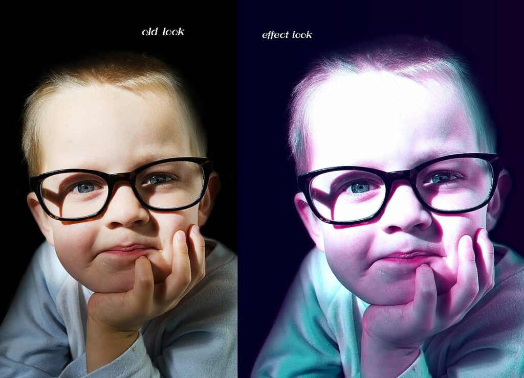 Double Light Photoshop Action - MasterBundles